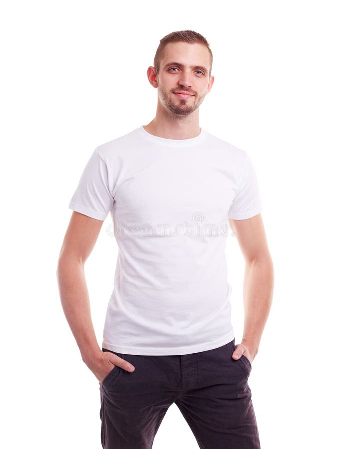 Man on white background stock photo. Image of smiling - 63198256