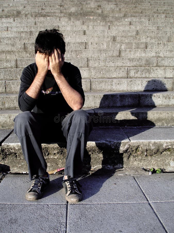 A man whith problems stock photo. Image of emotional, depressed - 2370198