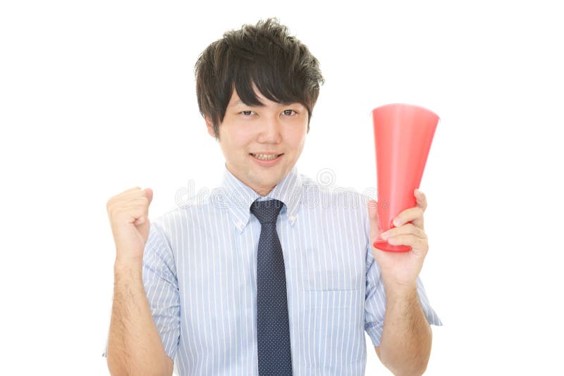 Man who is cheering stock image. Image of excited, hobby - 127075661