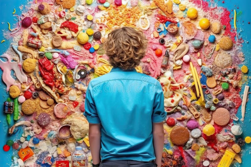 A Man Who is Completely Made of Fast Food, Created with Generative AI ...