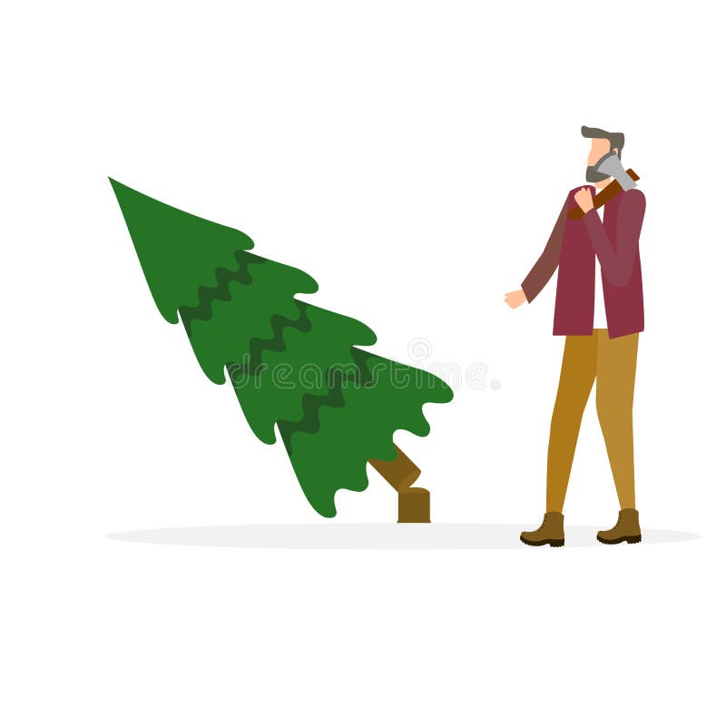 Man Carrying Tree Trunk Stock Illustrations – 50 Man Carrying Tree ...