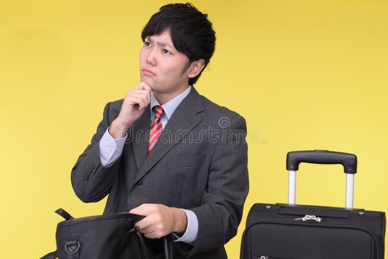Man who forgot something stock photo. Image of airplane - 113605496