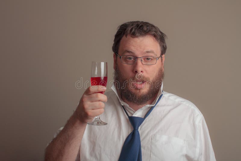 Drunk Guy from the Work Party Stock Photo - Image of businessman ...