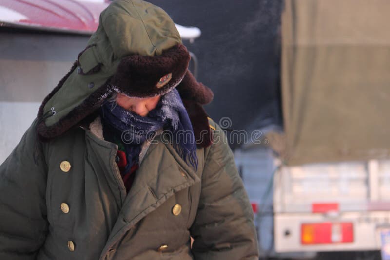 A Man Who Does Not Fear the Cold Editorial Photo - Image of flowers ...