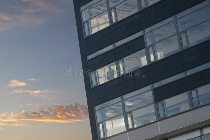 Man in Window of Office Building Stock Photo - Image of window ...
