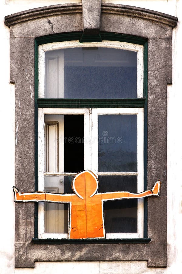 A man at the window stock image. Image of open, glass - 35878069