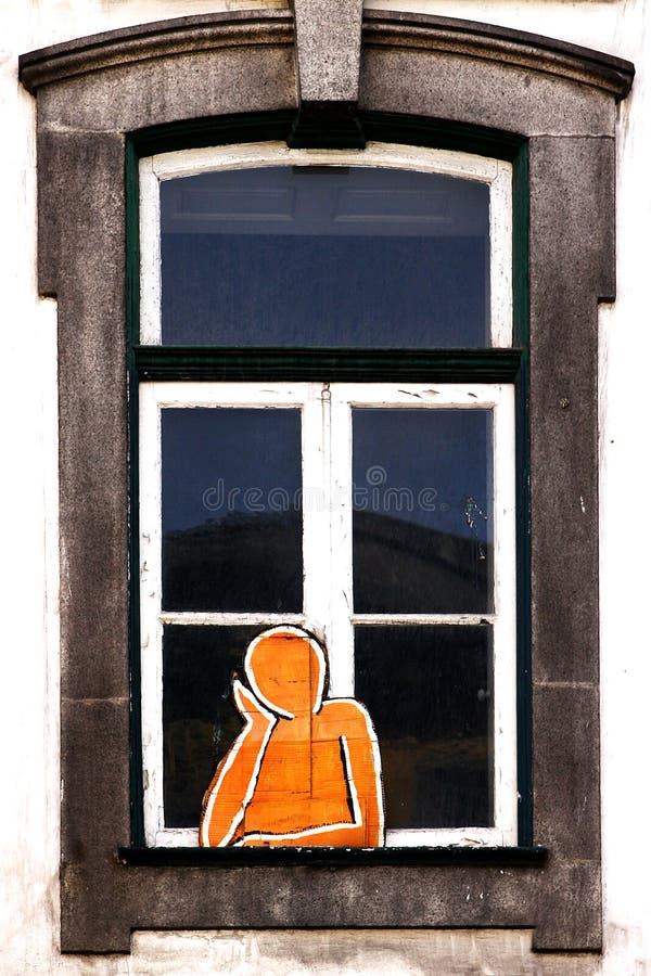 A man at the window stock photo. Image of open, glass - 35878070