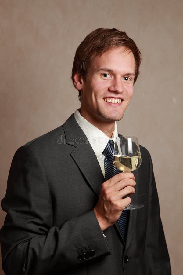 Man with wine glass stock photo. Image of caucasian, person - 21840712