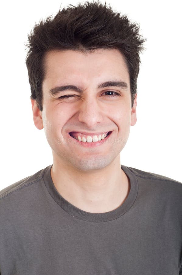 Man Winking Royalty Free Stock Photo - Image: 19470775 Man Winking Royalty Free Stock Photo - Image: 19470775