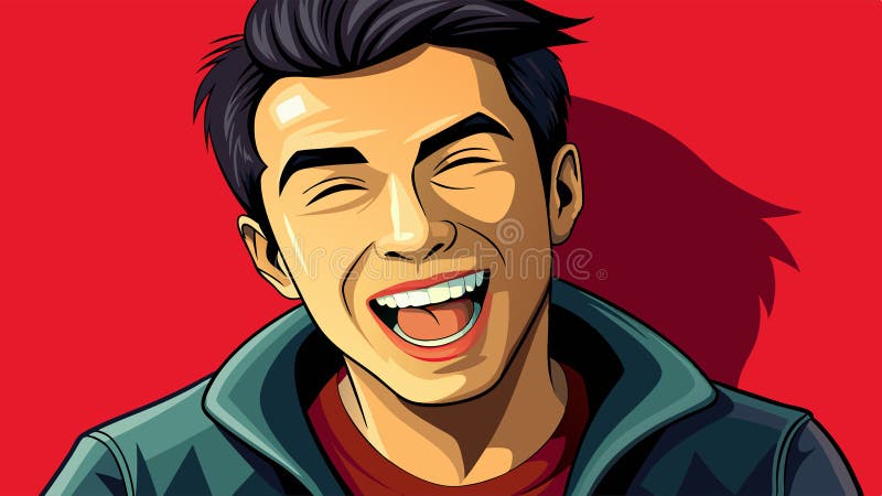 Man Winking Face stock illustration. Illustration of person - 342998938
