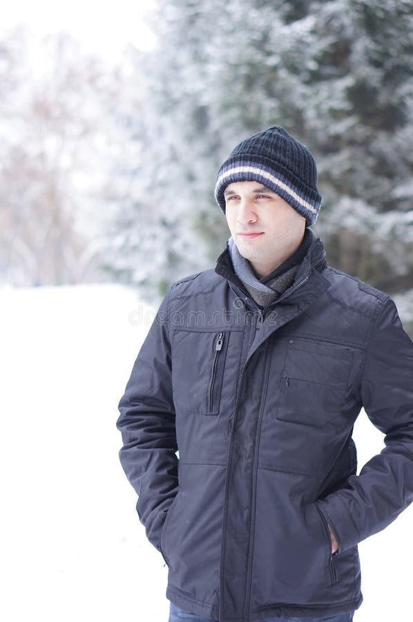 Man with winter clothes stock image. Image of human, clothes - 28111285