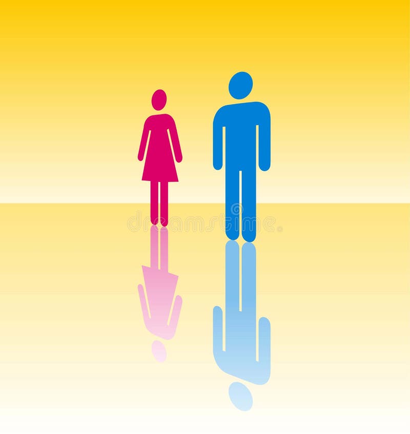 Man woman stock illustration. Illustration of people, sign - 1755007