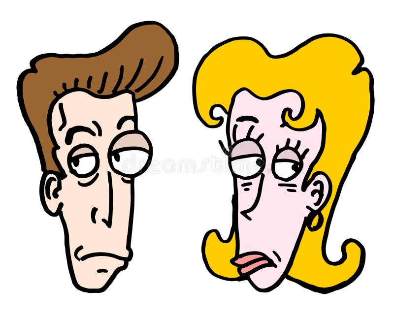 Man and woman stock vector. Illustration of cartoon, symbol - 22574920