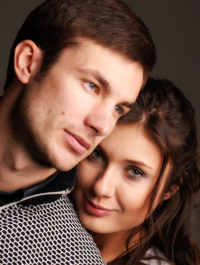 Two beautiful lovers stock image. Image of affectionate - 12136613