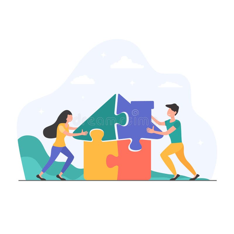 Man and Woman Build Responsive Mobile Application, 3d Isometric ...