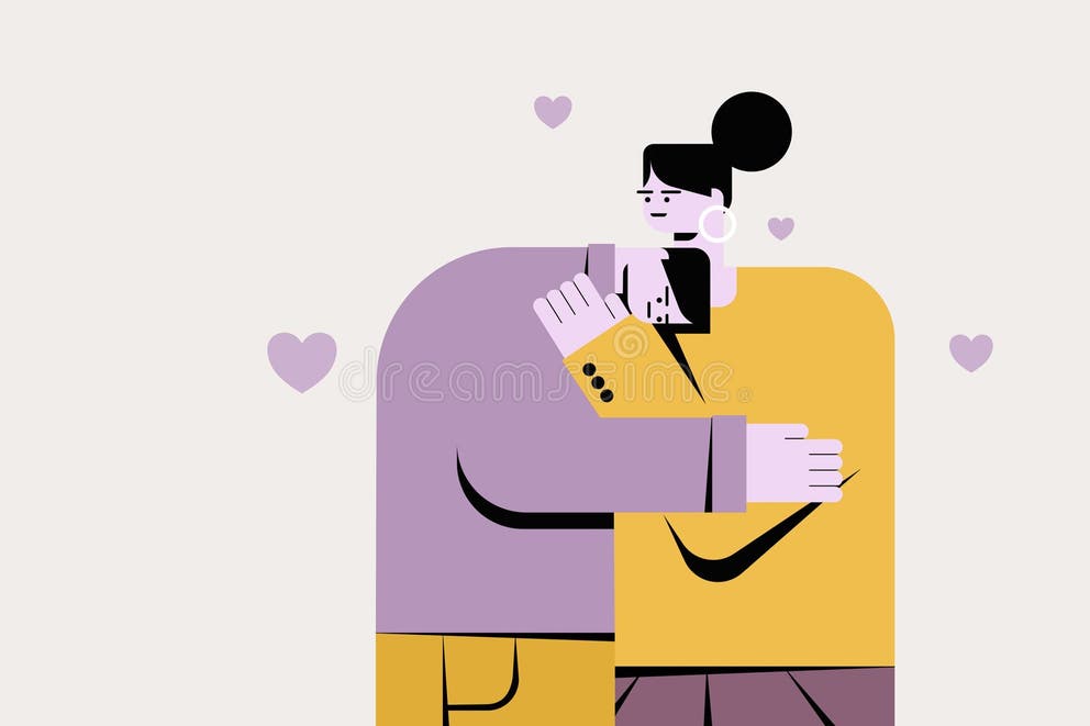 A Compassionate Woman Comforting Another Person Stock Vector ...