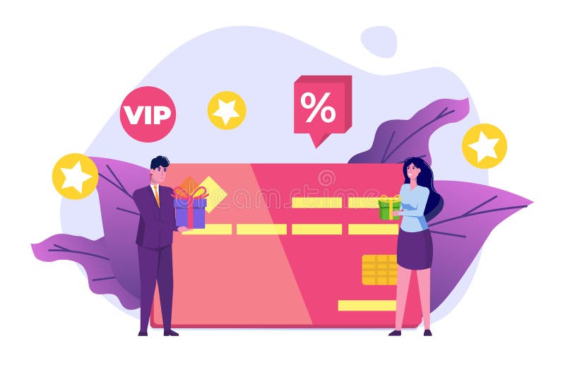 VIP Loyalty Card Program Icon Concepts. Stock Vector - Illustration of ...