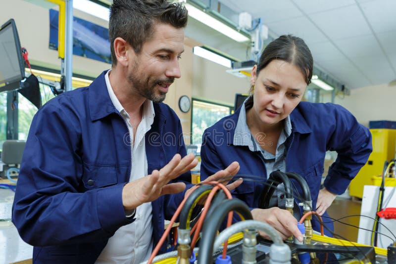 Man and Woman Information Technology Workers Stock Photo - Image of ...