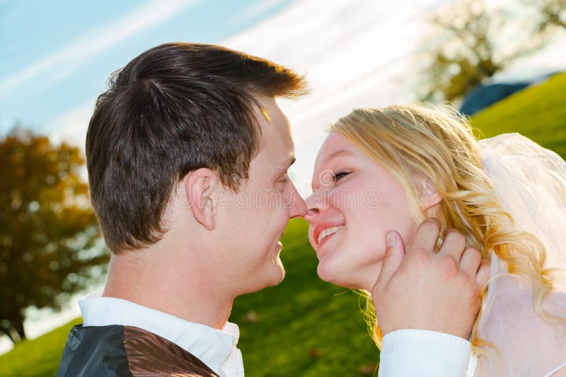 Man and Woman Just Got Married Stock Photo - Image of female, portrait ...