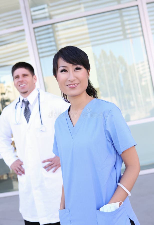Man and Woman Medical Team stock image. Image of diversity - 5985679