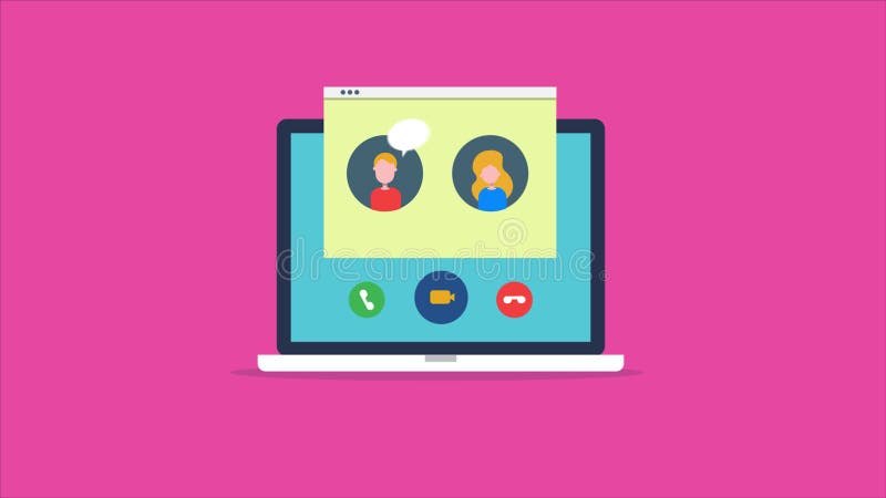 Online Conference, Video Call Application for Computer, Co-workers ...