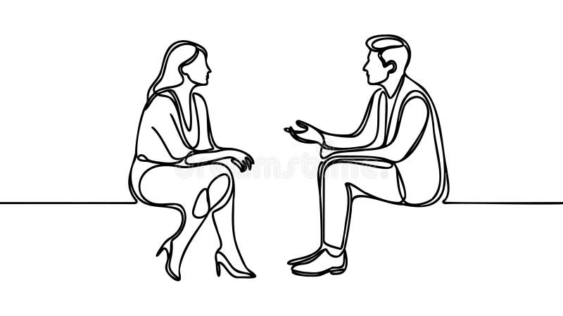 Line Art Talking Stock Illustrations – 24,989 Line Art Talking Stock ...