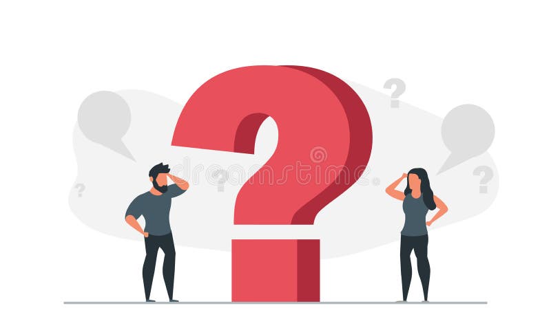 The Man And The Woman Are Thinking About Problems People And Their