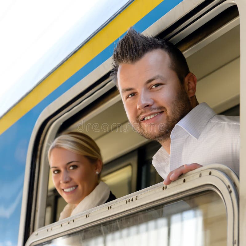 257 Happy Man Looking Window Train Stock Photos - Free & Royalty-Free ...