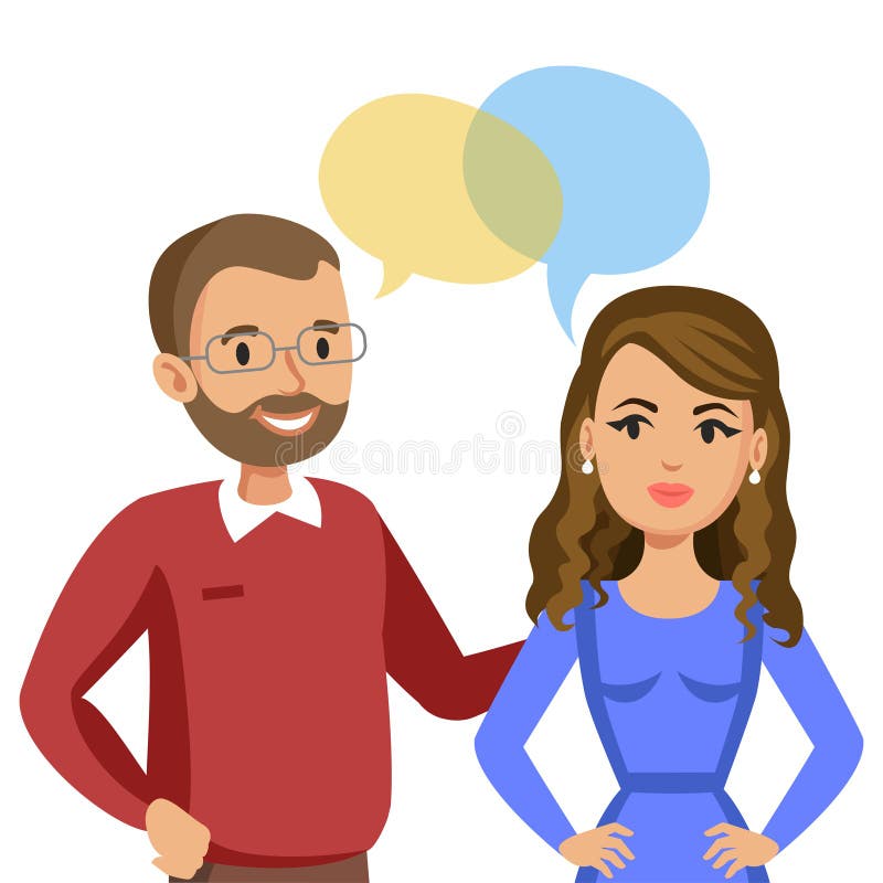 Two Young Women Talking. Meeting Colleagues or Friends Stock Vector ... Two Young Women Talking. Meeting Colleagues or Friends Stock Vector ...