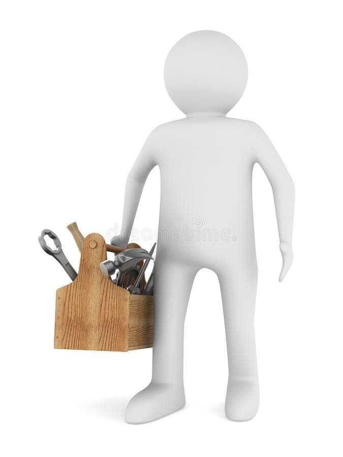 3d Man Wrench Tool Box Stock Illustrations – 90 3d Man Wrench Tool Box ...