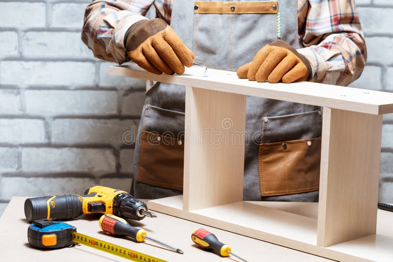 Man at Work. Assembling Service Stock Image - Image of assemble ...