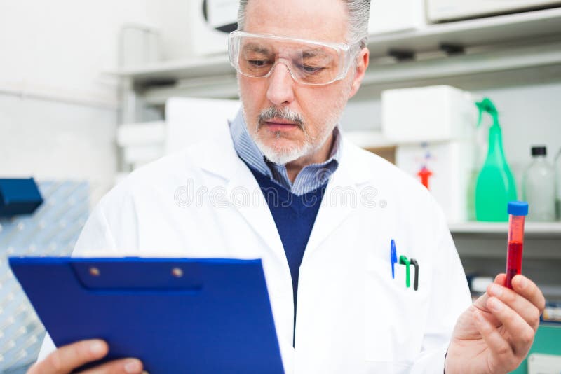 Man at Work in a Laboratory Stock Photo - Image of biochemistry ...