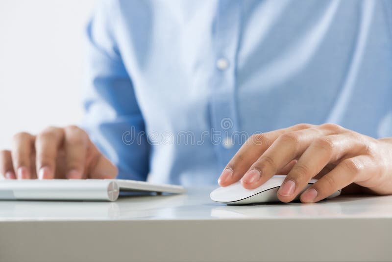 Man at work stock photo. Image of concentration, desktop - 50447320