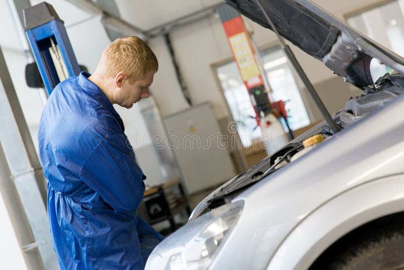 Man worker in auto service stock image. Image of lifestyle - 56647625