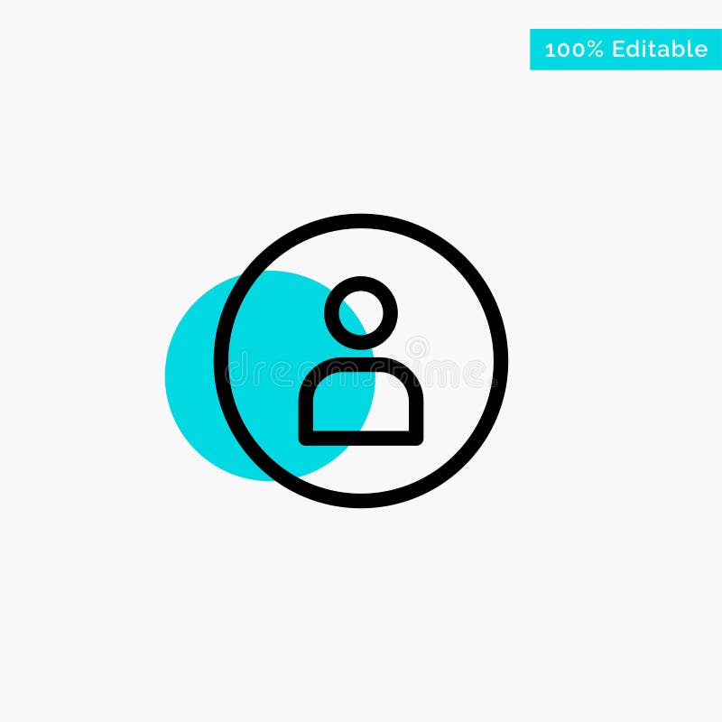 Man, Worker, Basic, Ui Turquoise Highlight Circle Point Vector Icon ...