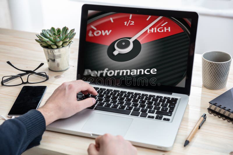 Performance Review Evaluation Speedometer Gauge Stock Photos - Free ...