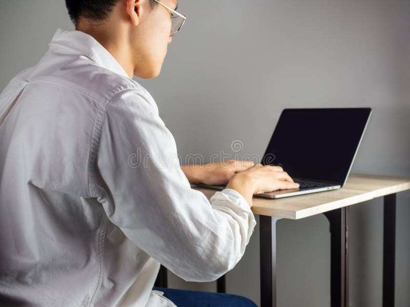 407 Black Man Laptop Back View Stock Photos - Free & Royalty-Free Stock ...