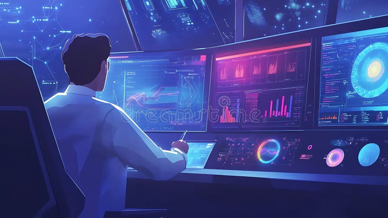 Data Analysis Dashboard Analytics Monitoring System Business Intelligence Technology Interface ...