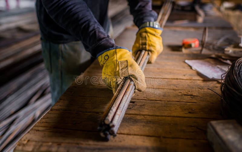 Man Working at the Construction Site Stock Photo - Image of work ...