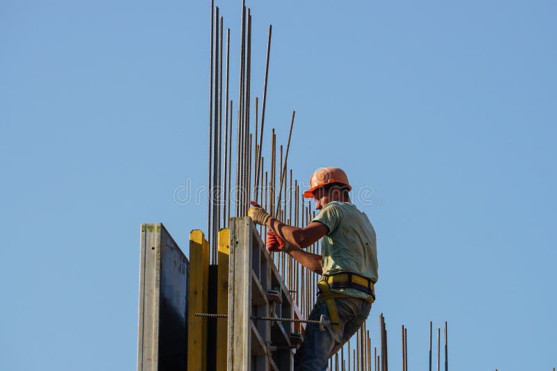 A Man Working at a Construction Site Editorial Stock Photo - Image of ...