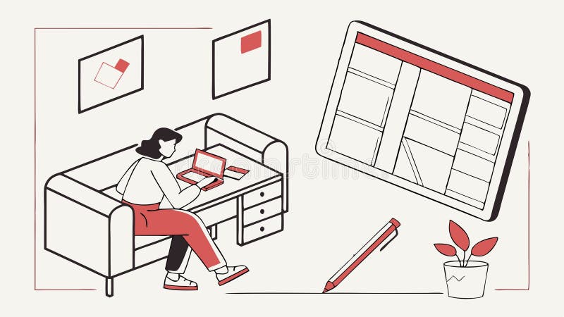 Man Working at Desk with Multiple Documents and Organized Workflow ...