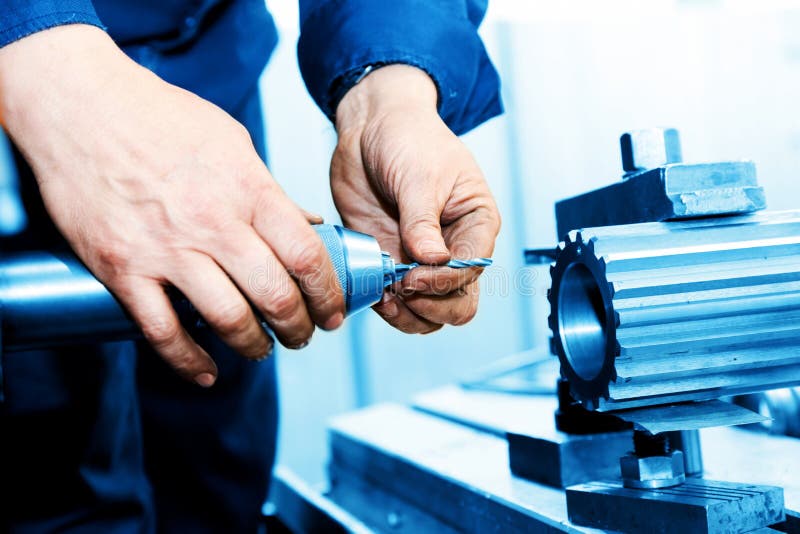 Drilling and Boring Machine at Work. Industry, Industrial Stock Photo ...