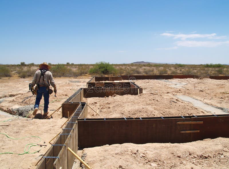 Man Digging On Excavation Site - Vertical Picture. Image: 5830027