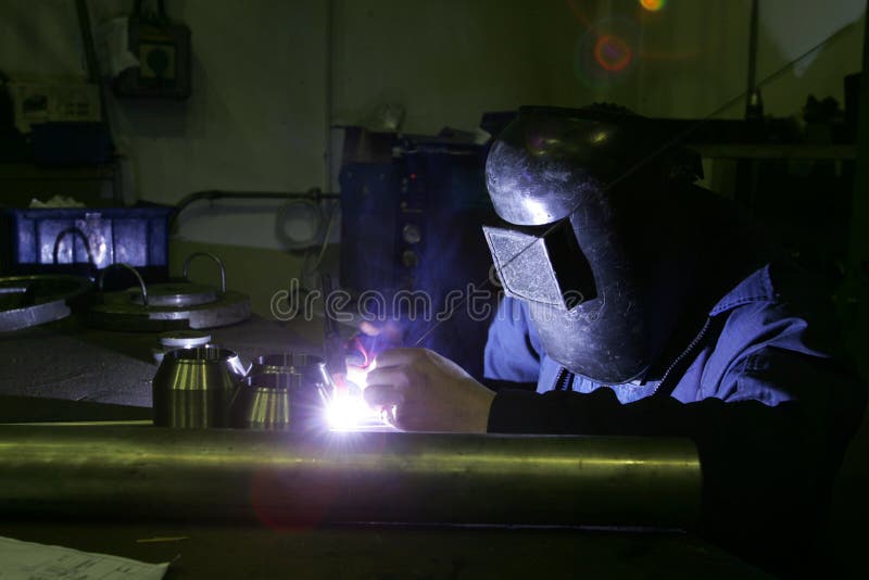 Man working in factory stock photo. Image of work, factory - 2799780