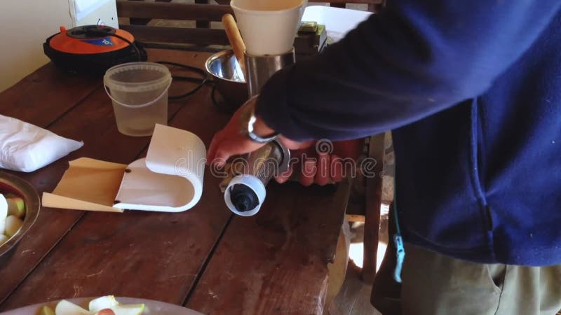 Man is Working on a Food Processor Stock Video - Video of device ...