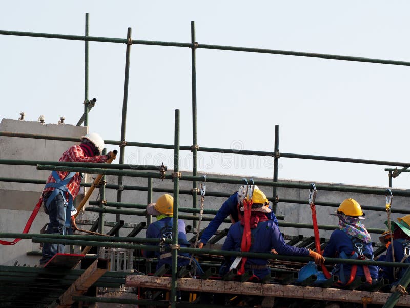 Man Working on the Working at Height Editorial Photo - Image of ...