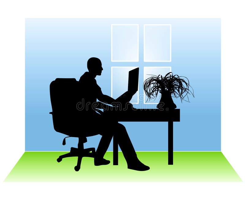 Working Alone Clipart