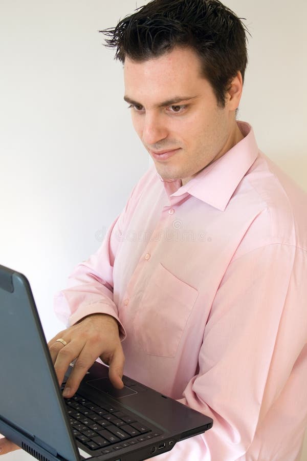 Man Working On The Laptop Picture. Image: 4537347