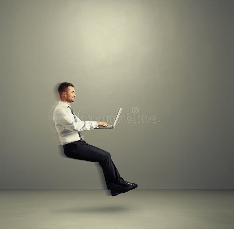 Laptop flying stock photo. Image of notebook, equipment - 32089884