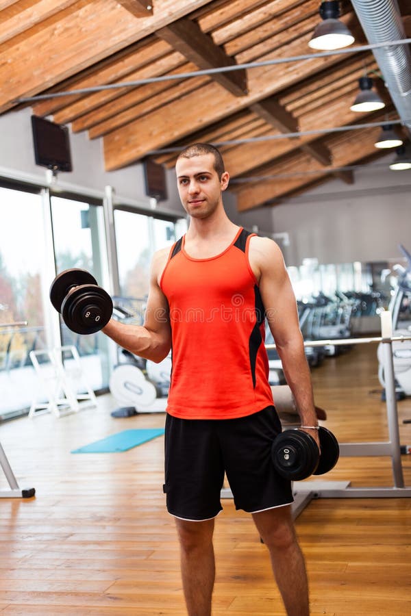 Man working out stock photo. Image of indoor, sports - 28669446
